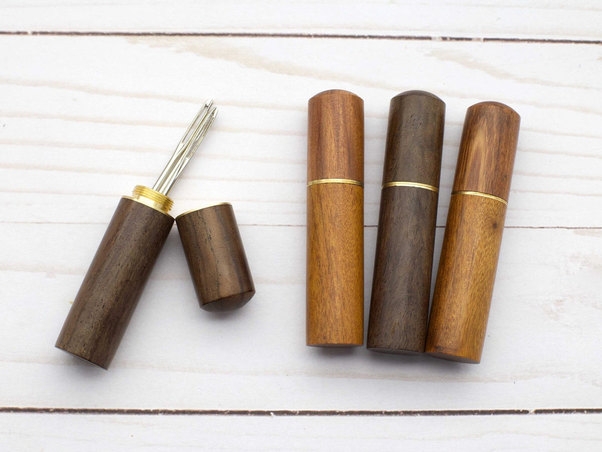 Wooden Darning Needle Case from Fox & Pine Stitches — Cashmere Goat